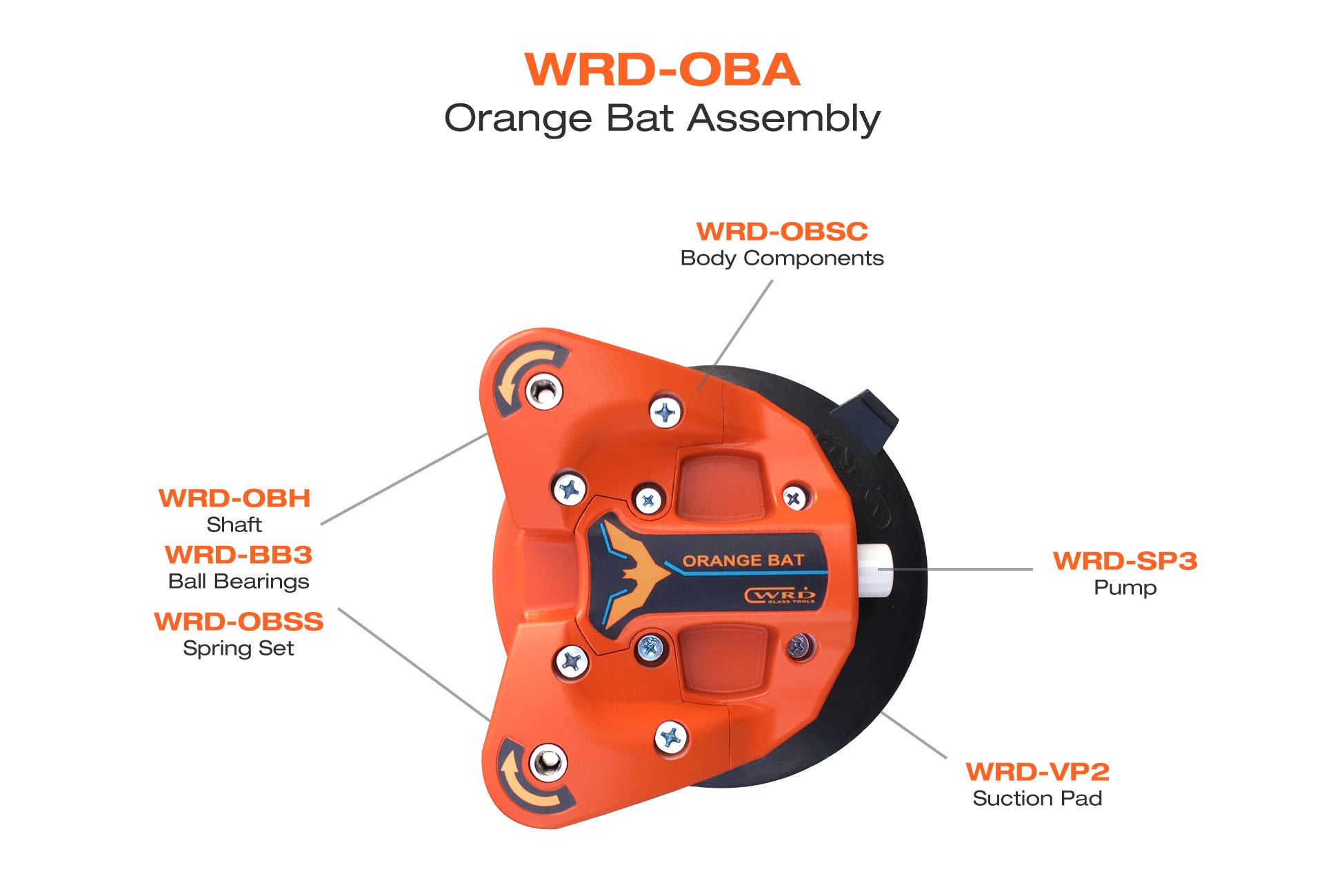Orange Bat Assembly | GRT Tools